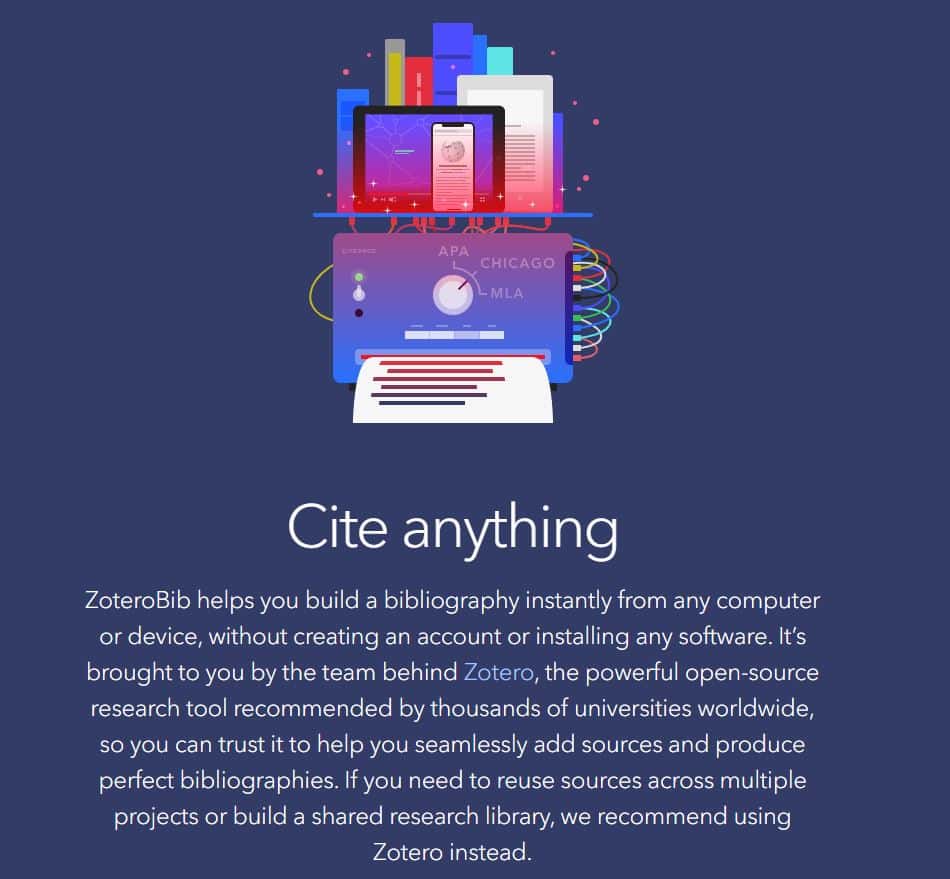 快速参考和引用格式使用zbib在您的浏览器-桑德兰大学图书馆博客