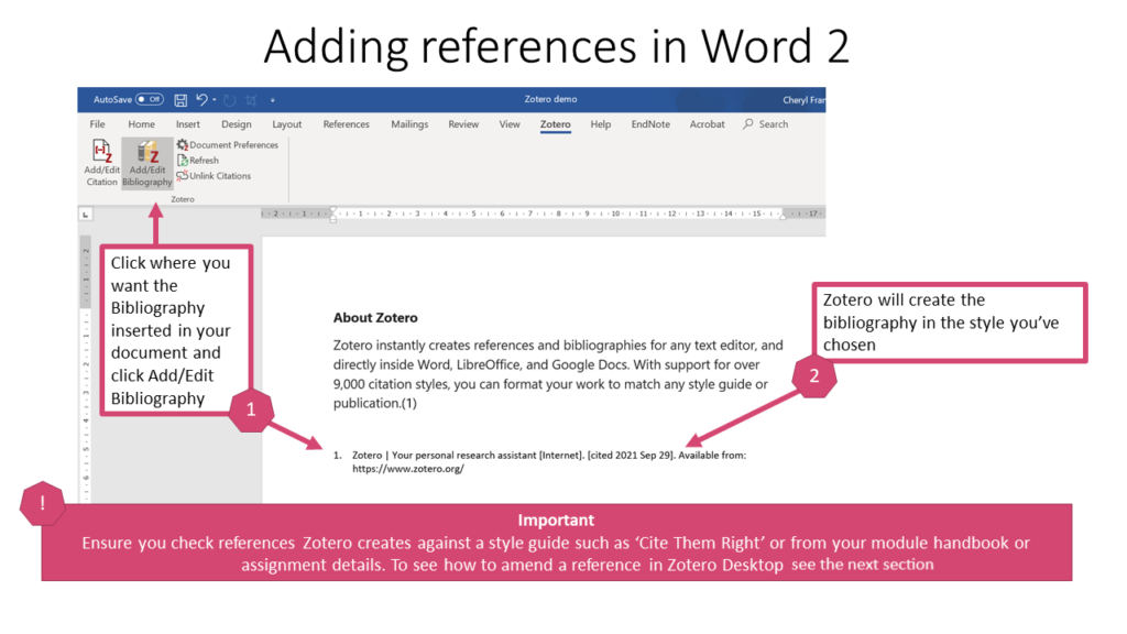 Using Zotero to help organise your reading and cite papers – University ...
